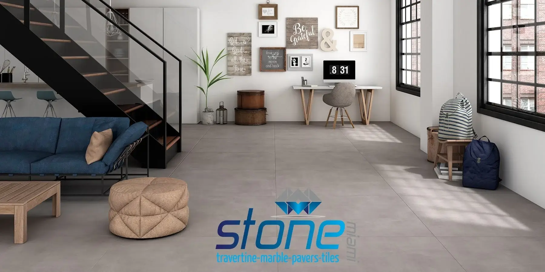 BALTIMORE GRIS- MADE IN SPAIN - Stone Miami